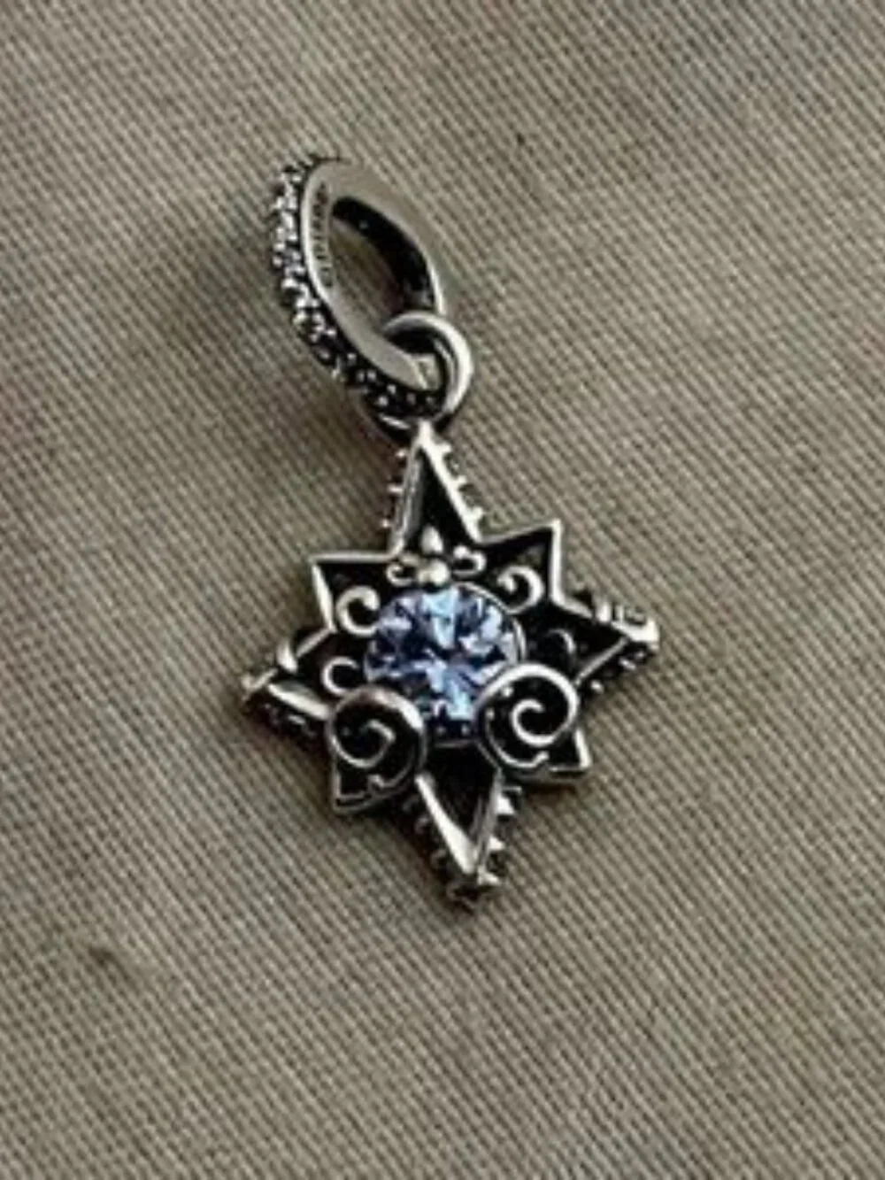 Pandora | Jewelry | Pandora Disney Cinderella Blue Star Pendant | Poshmark